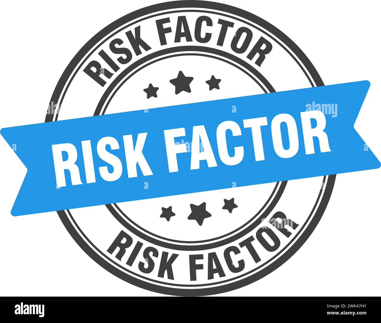 risk factor stamp. risk factor round sign. label on transparent ...