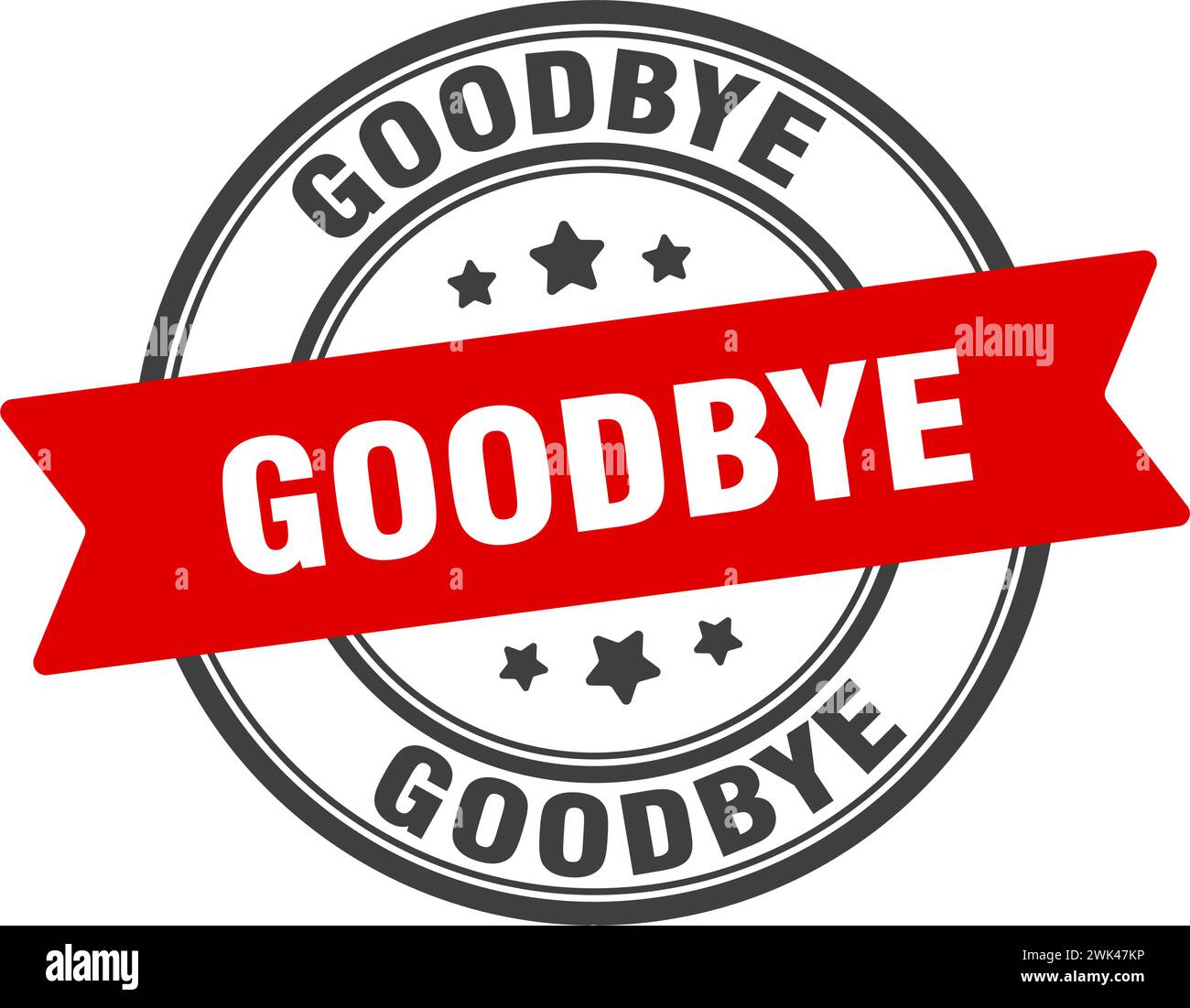 goodbye stamp. goodbye round sign. label on transparent background ...