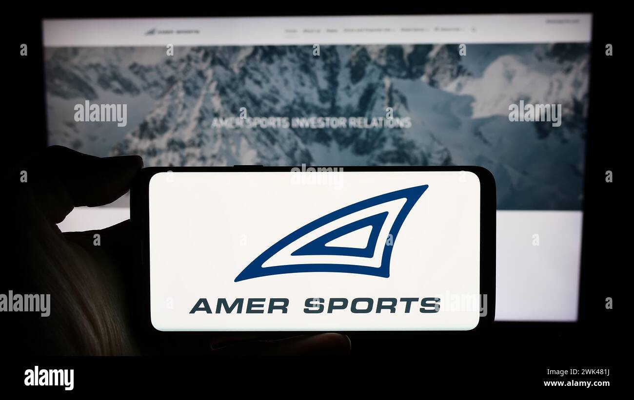 Amer sports logo hi-res stock photography and images - Alamy