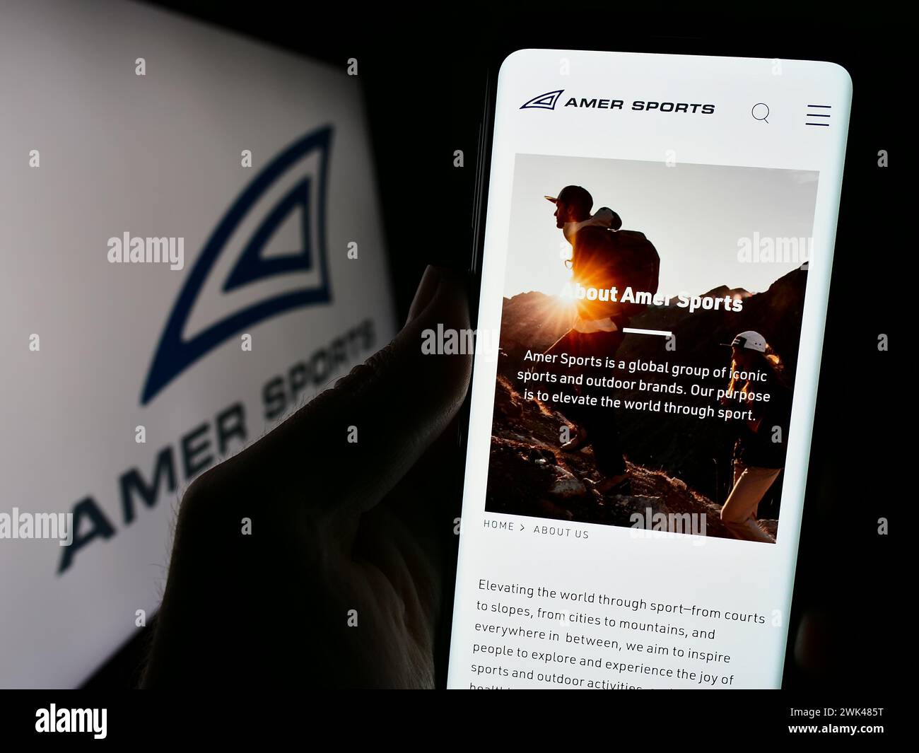 Amer sports logo hi-res stock photography and images - Alamy