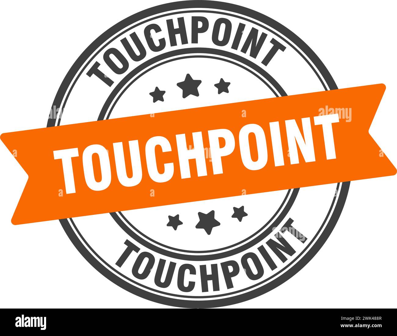 touchpoint stamp. touchpoint round sign. label on transparent background Stock Vector Image ...