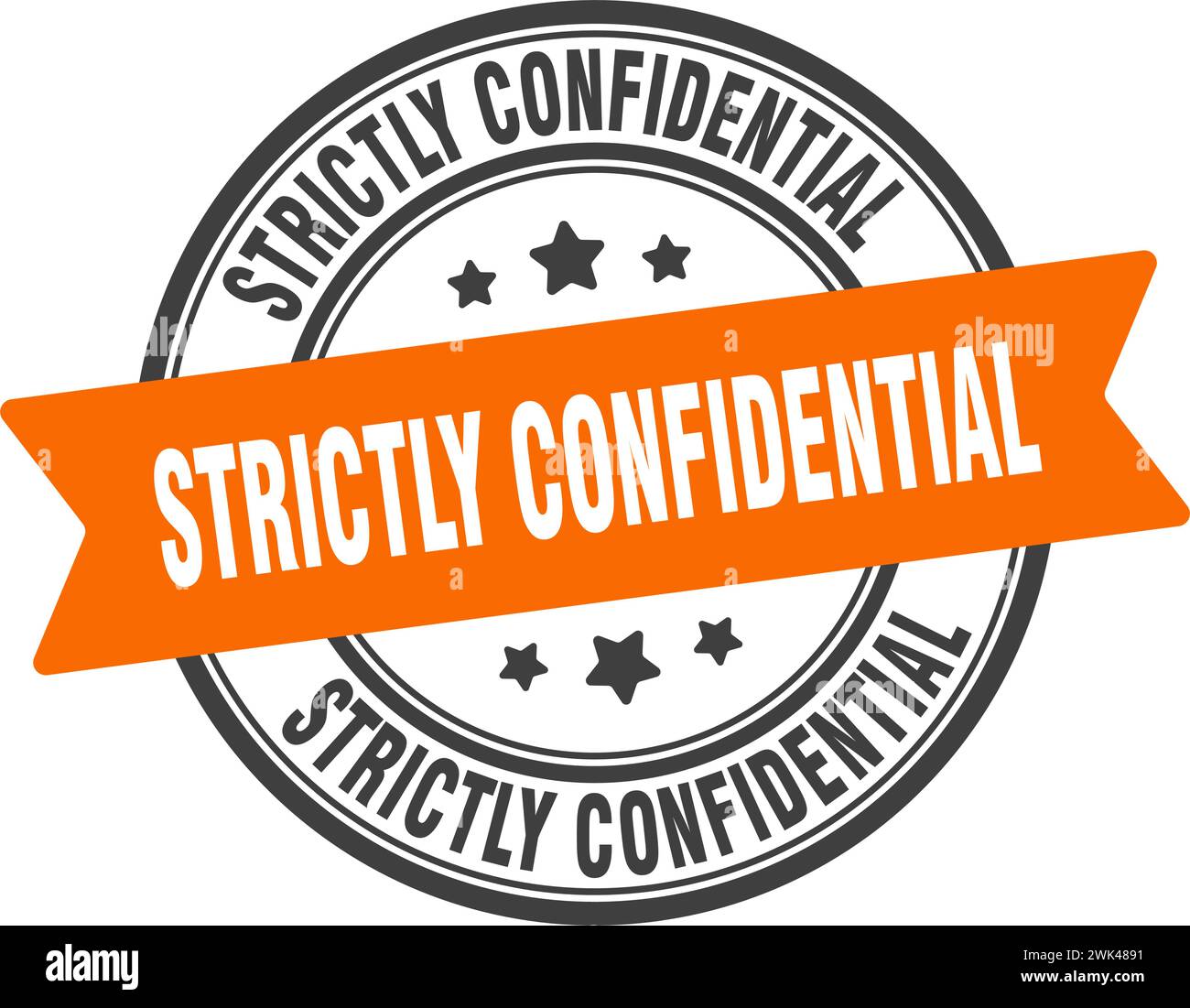strictly confidential stamp. strictly confidential round sign. label on ...