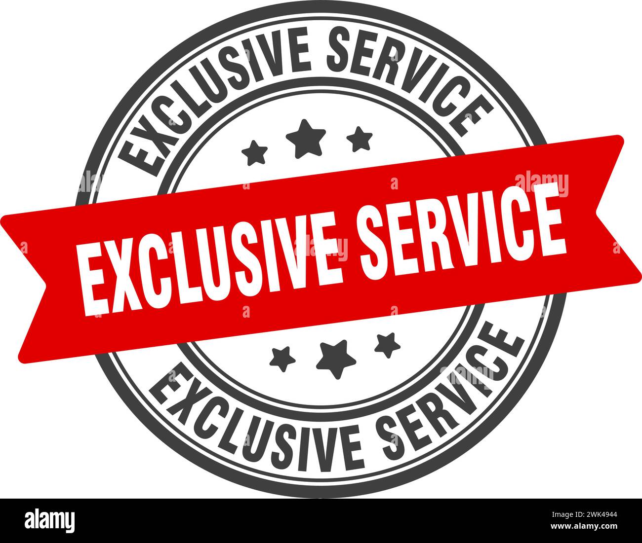 exclusive service stamp. exclusive service round sign. label on ...