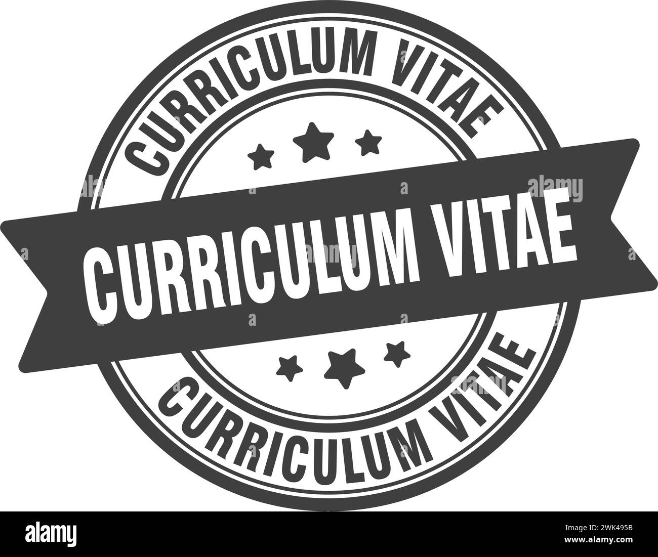 curriculum vitae stamp. curriculum vitae round sign. label on ...