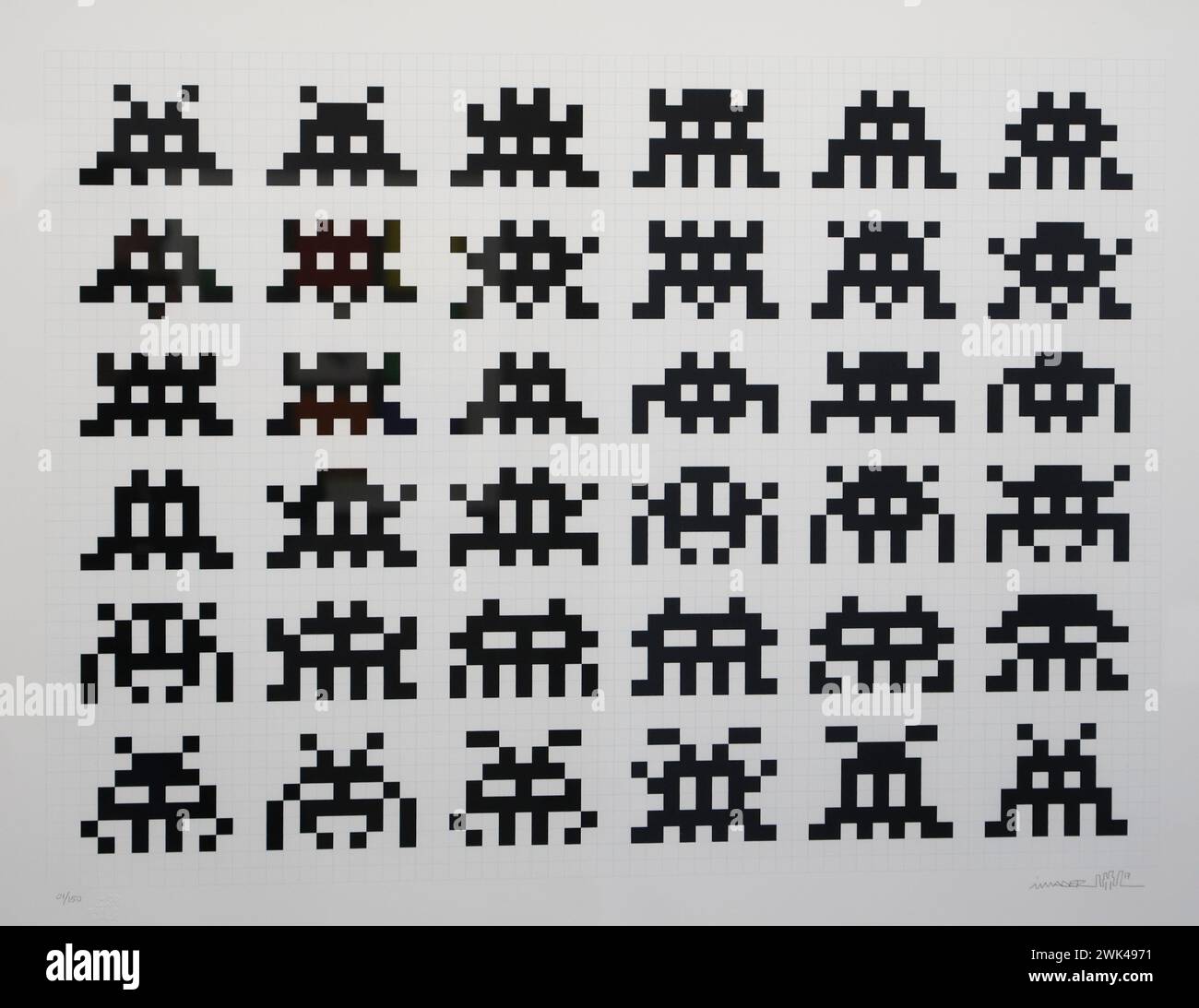 INVADER S SPACE STATION A MIND BLOWING EXHIBITION IN PARIS Stock Photo ...