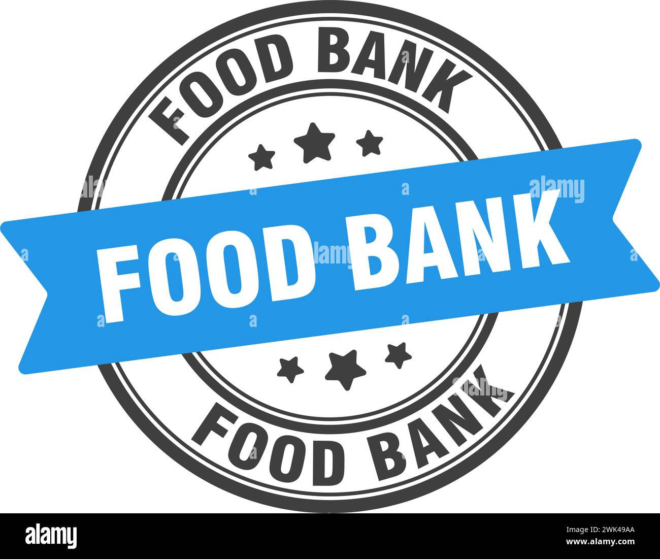 food bank stamp. food bank round sign. label on transparent background ...