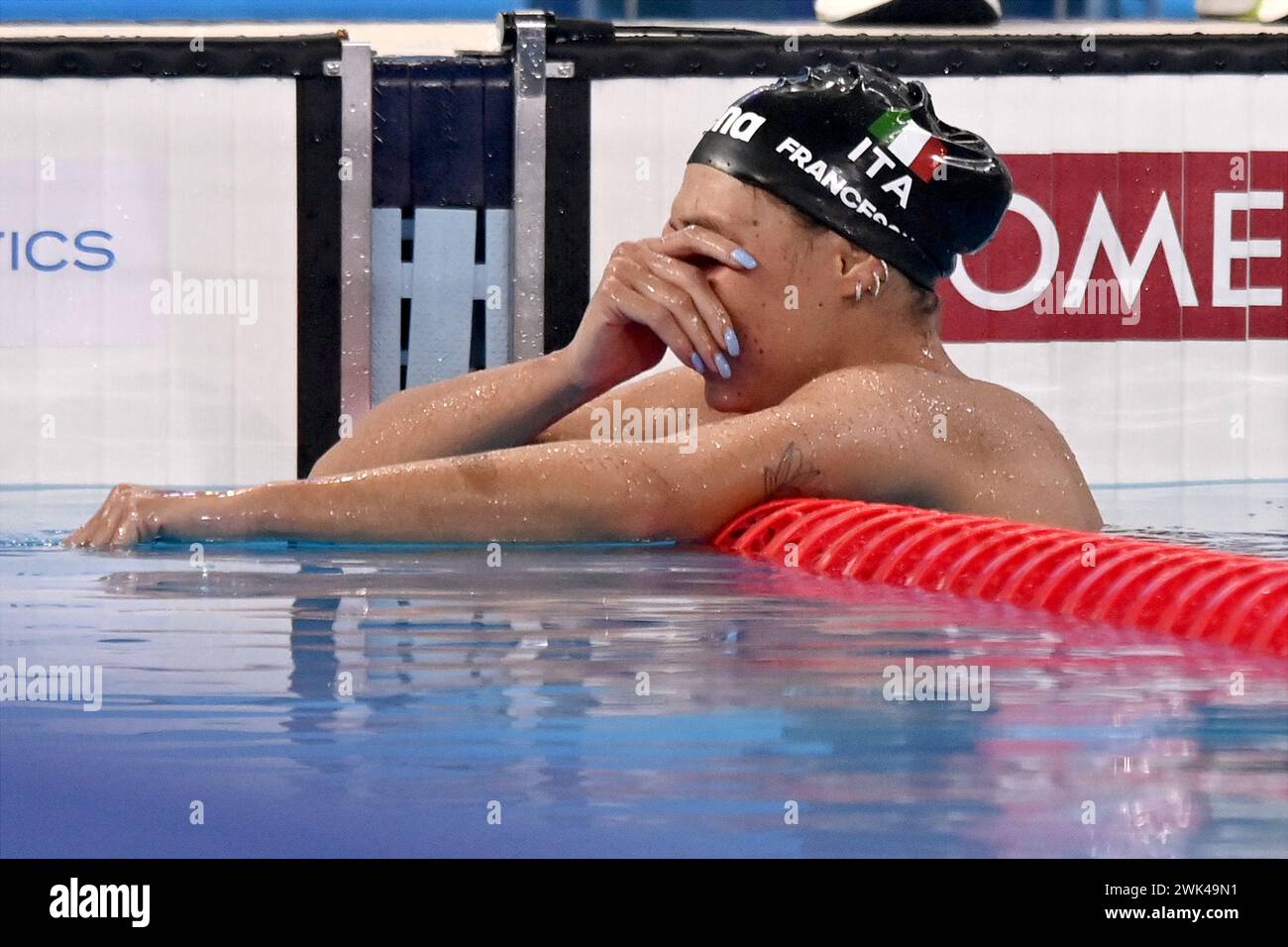 Doha, Qat. 18th Feb, 2024. Sara Franceschi (ITA) wins bronze medal in ...