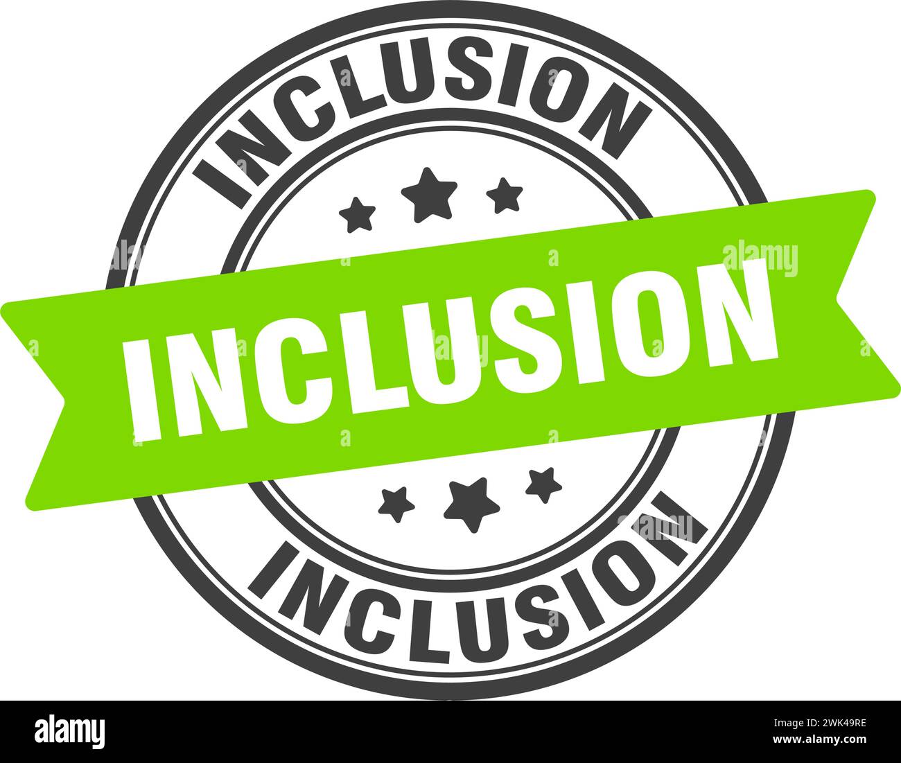 inclusion stamp. inclusion round sign. label on transparent background ...