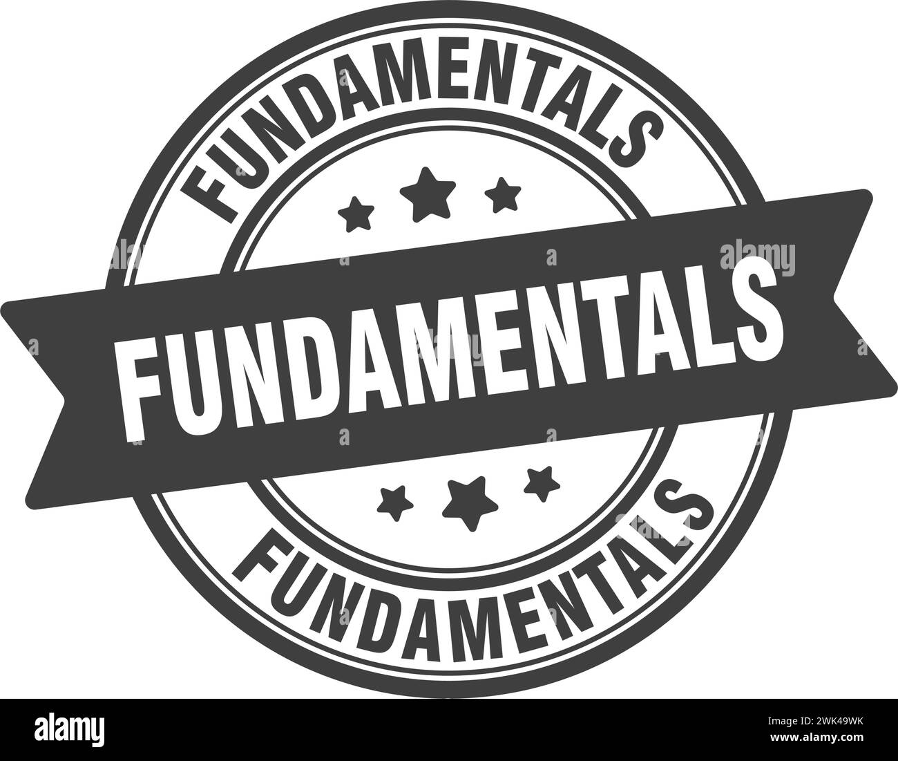fundamentals stamp. fundamentals round sign. label on transparent ...