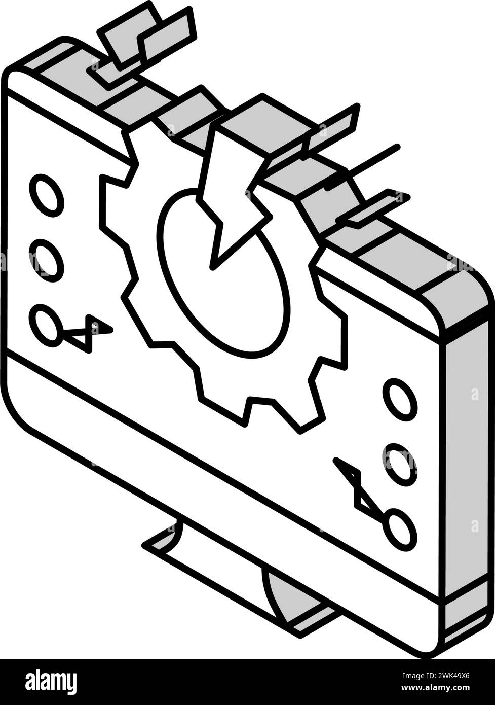 System overload Stock Vector Images - Alamy