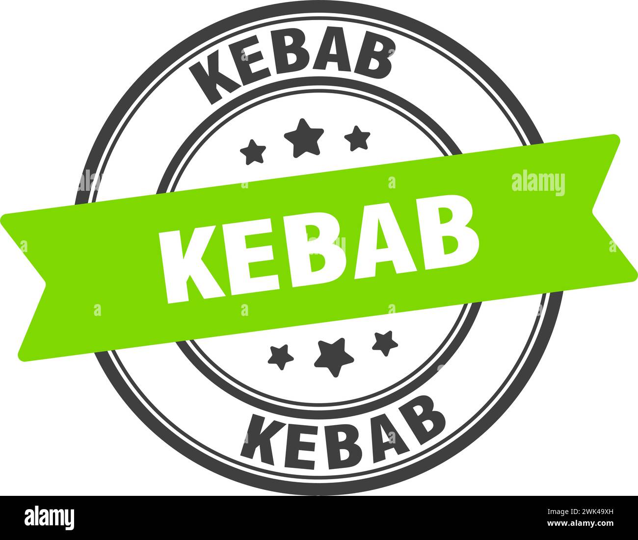 kebab stamp. kebab round sign. label on transparent background Stock ...