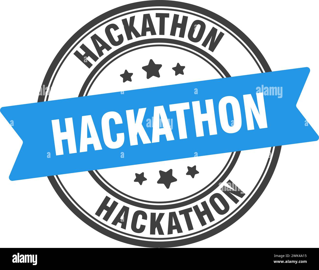 hackathon stamp. hackathon round sign. label on transparent background ...