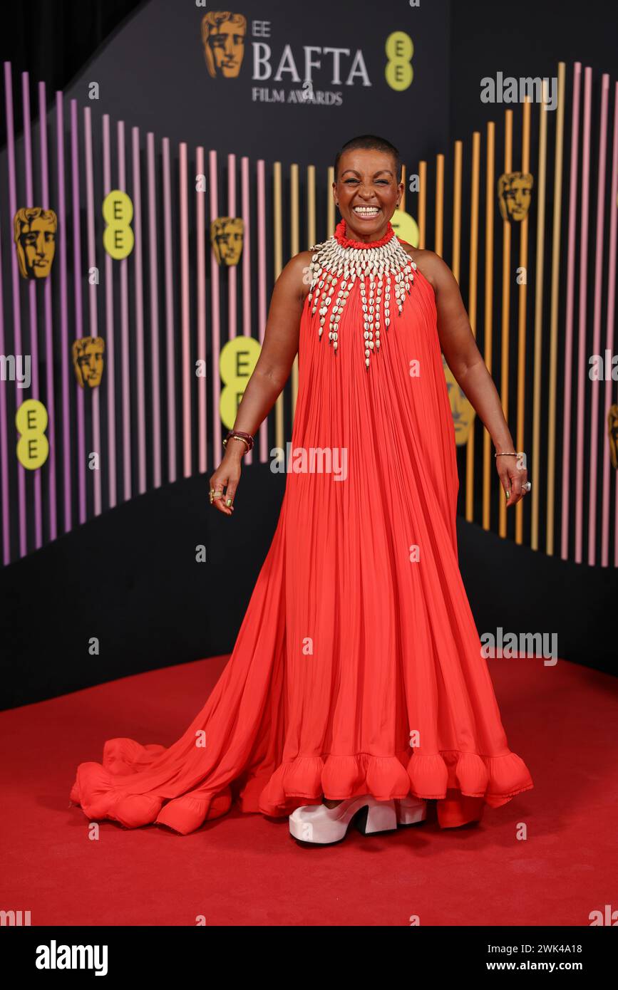 Adjoa Andoh poses for photographers upon arrival at the 77th British ...