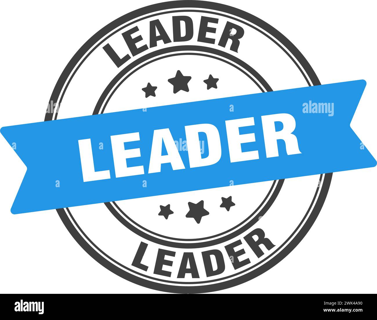 leader stamp. leader round sign. label on transparent background Stock ...