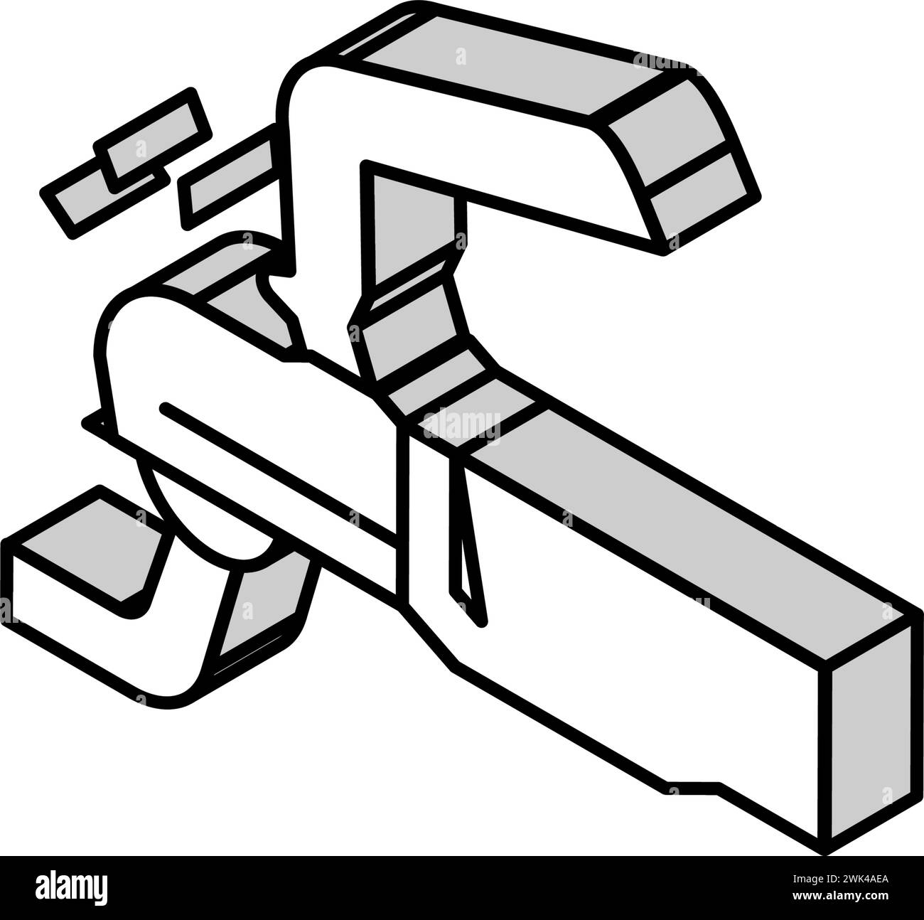 coupling trailer with car isometric icon vector illustration Stock ...