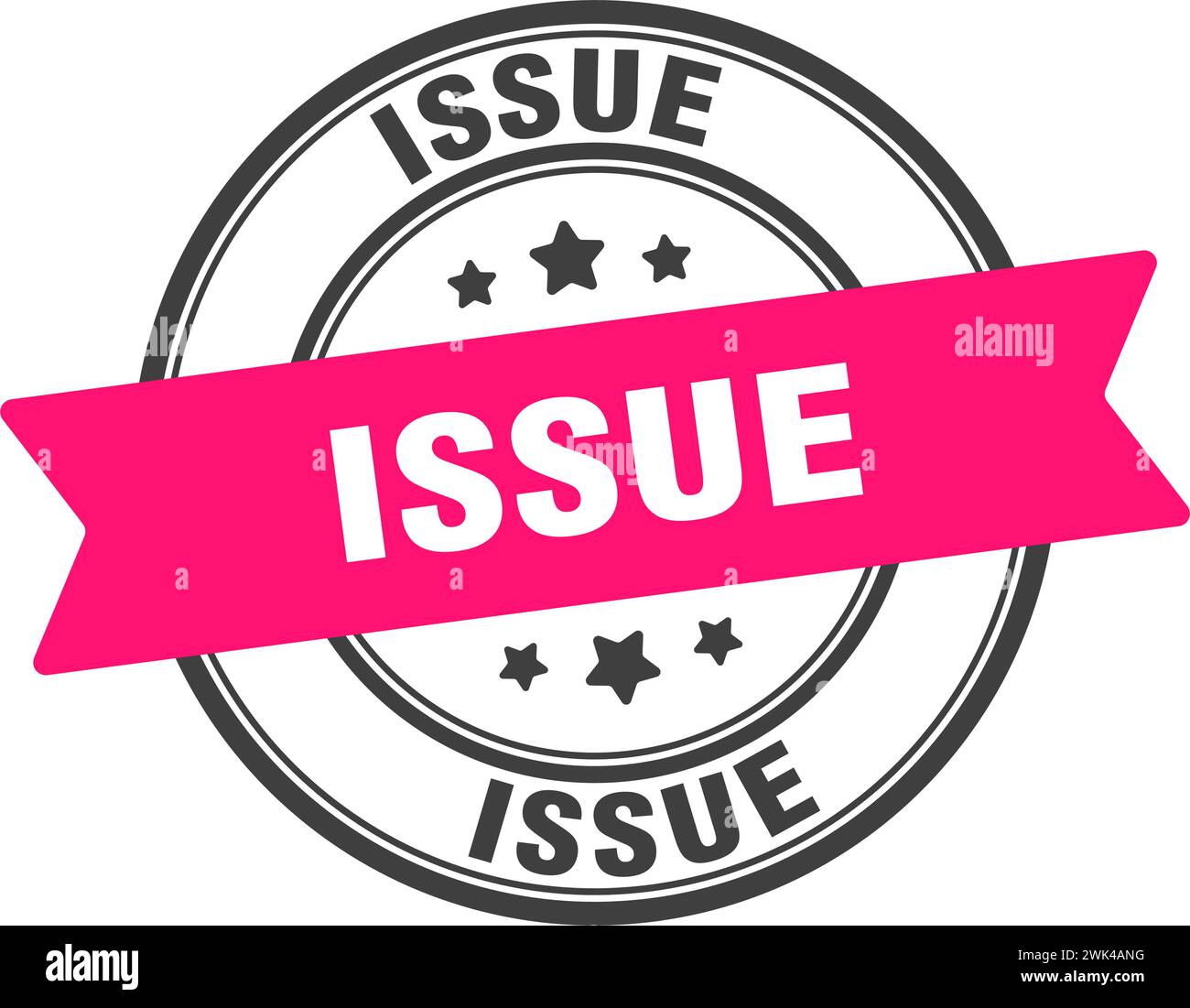 issue stamp. issue round sign. label on transparent background Stock ...