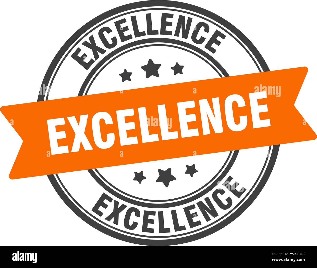 excellence stamp. excellence round sign. label on transparent ...