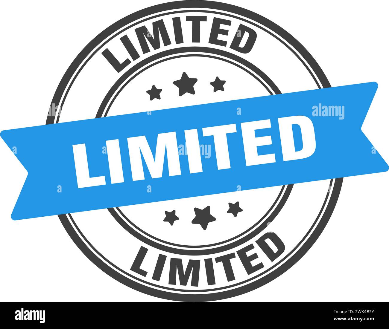 limited stamp. limited round sign. label on transparent background ...