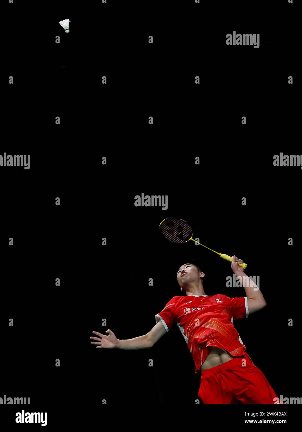 Kuala Lumpur, Malaysia. 18th Feb, 2024. Weng Hong Yang of China plays ...
