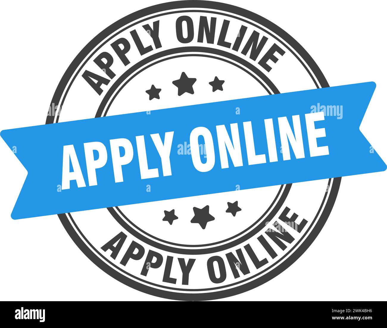 apply online stamp. apply online round sign. label on transparent ...
