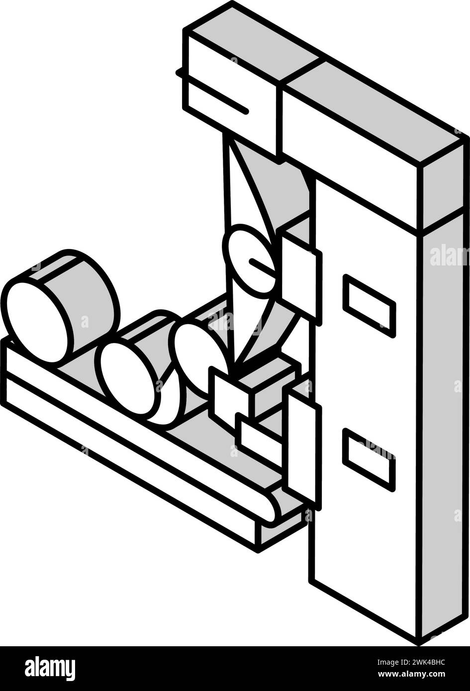 production wallpaper isometric icon vector illustration Stock Vector ...