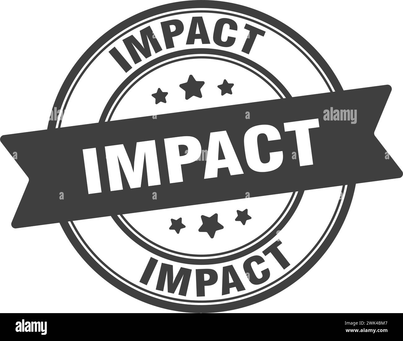 impact stamp. impact round sign. label on transparent background Stock ...