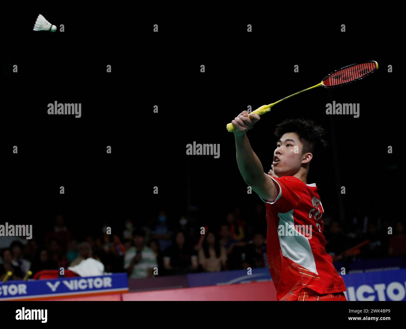 Kuala Lumpur, Malaysia. 18th Feb, 2024. Weng Hong Yang of China plays ...