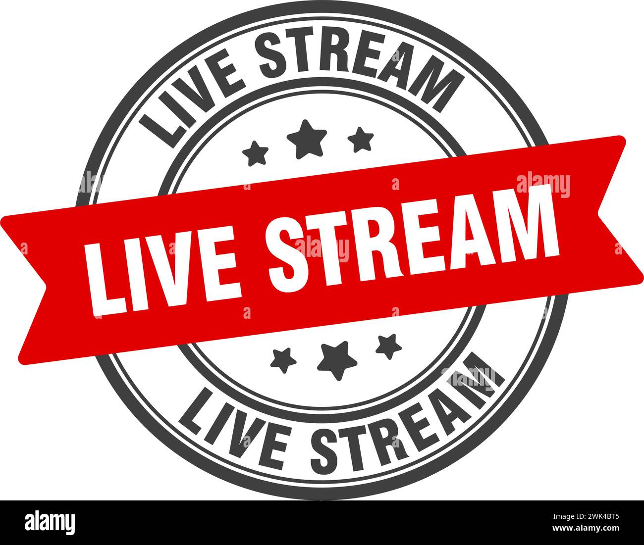live stream stamp. live stream round sign. label on transparent ...
