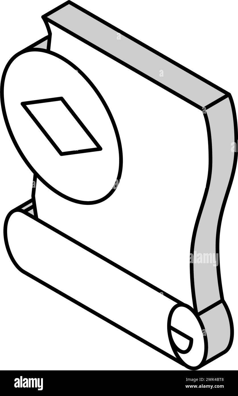 paper wallpaper isometric icon vector illustration Stock Vector Image ...