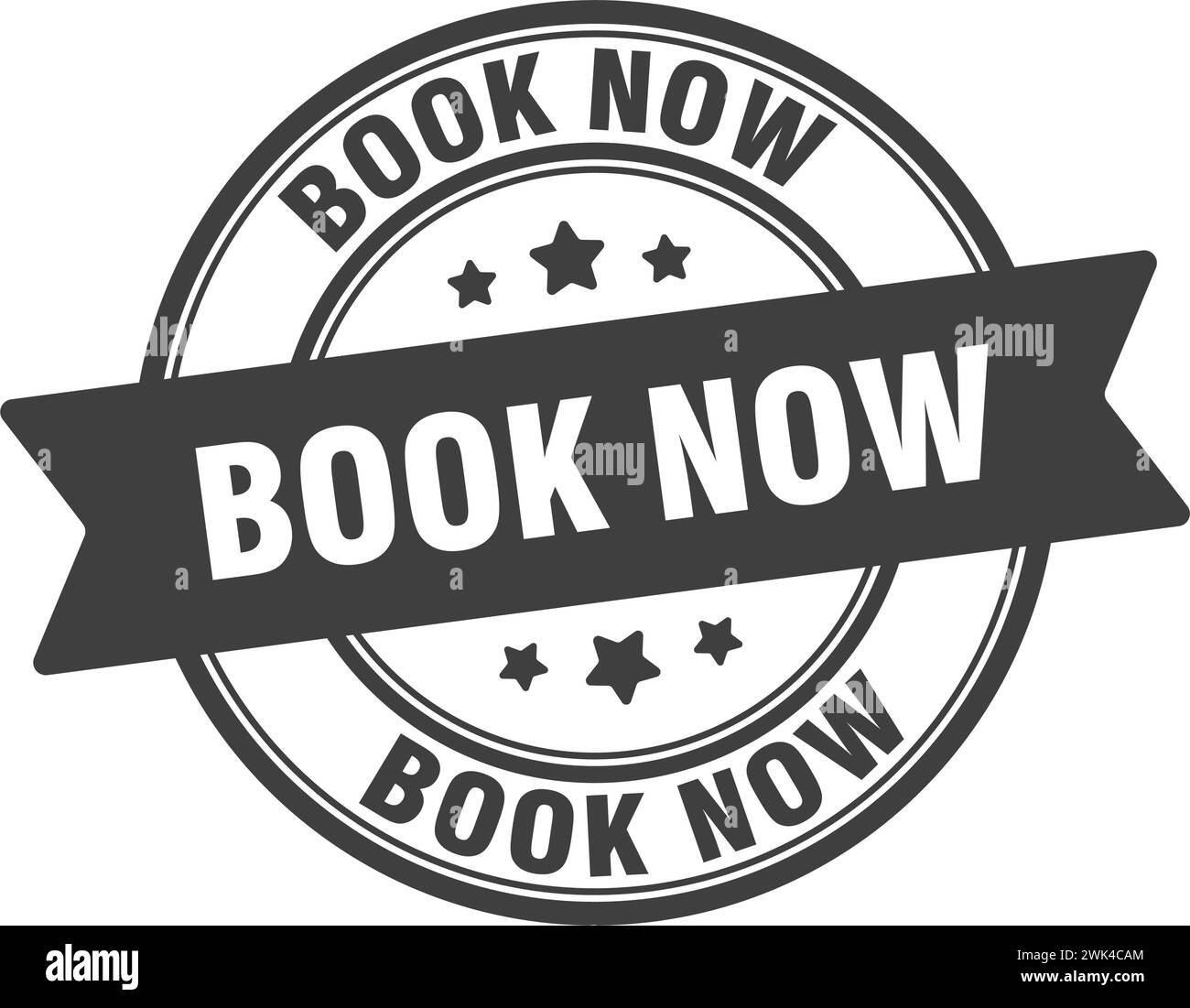 book now stamp. book now round sign. label on transparent background ...