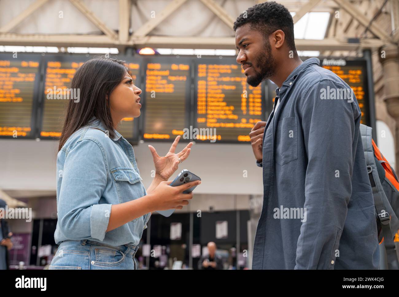 Woman missed train platform hi-res stock photography and images - Alamy