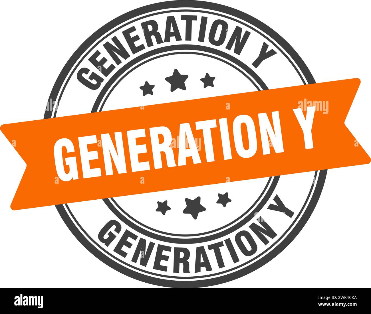 generation y stamp. generation y round sign. label on transparent ...