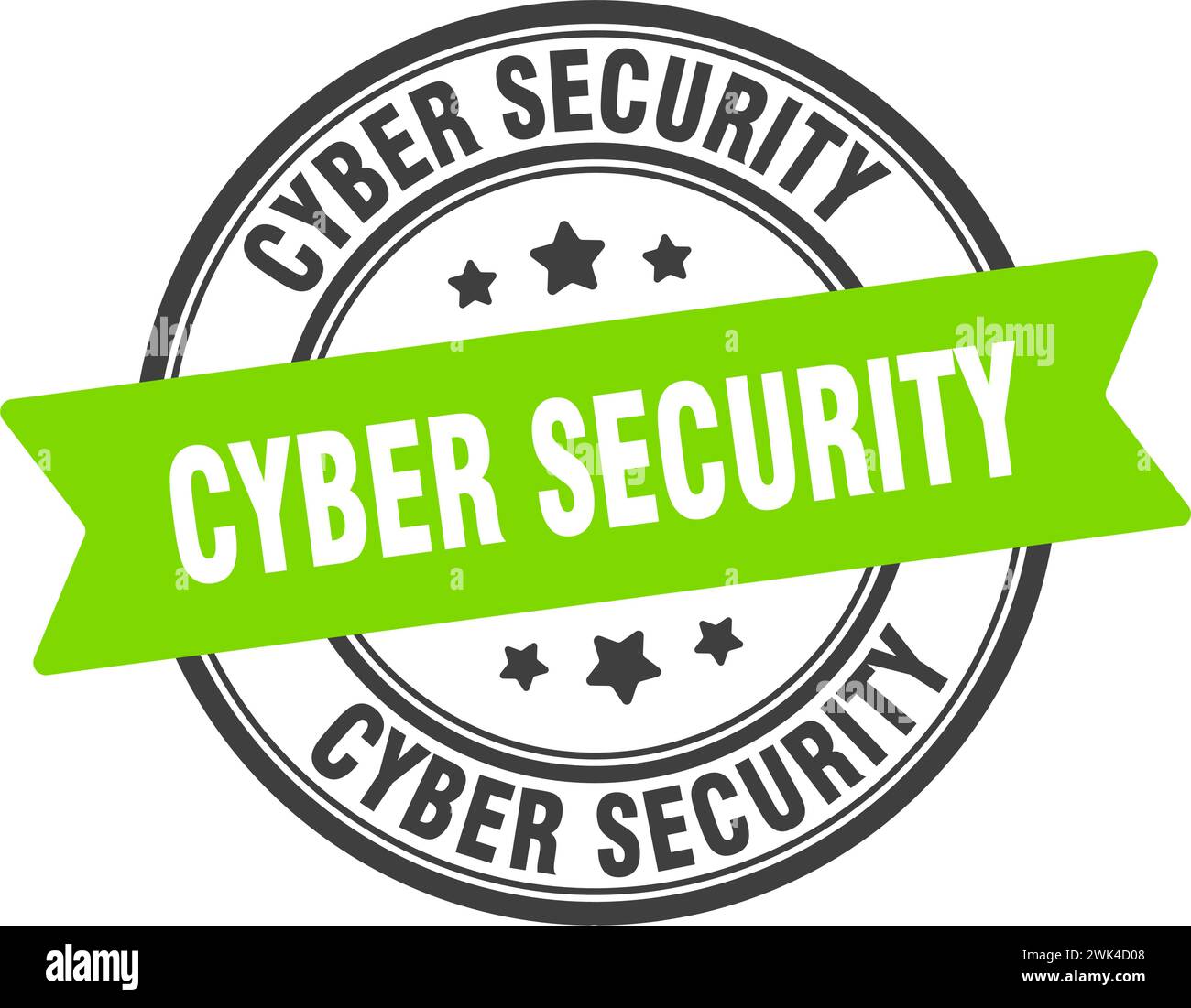 cyber security stamp. cyber security round sign. label on transparent ...