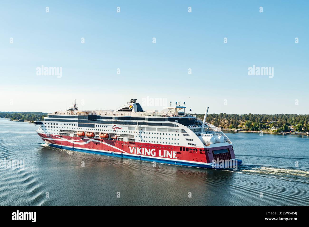 Stockholm, Sweden - 13 June 2023: Ferry Viking Line Grace in the Baltic ...