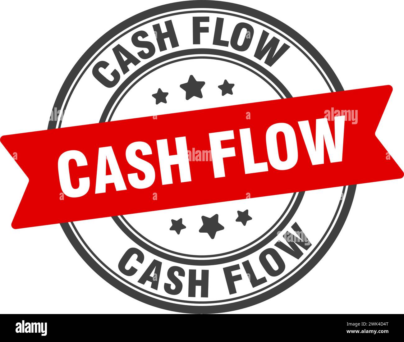 cash flow stamp. cash flow round sign. label on transparent background ...