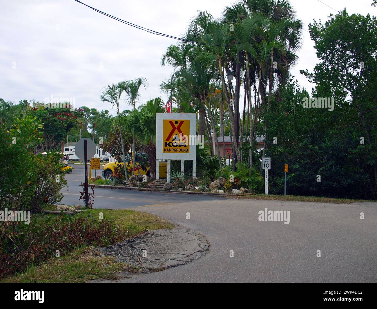 Naples, Florida, United States - November 25, 2010: Entrance to Naples ...