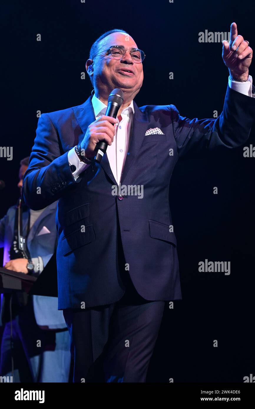 Hollywood FL, USA. 17th Feb, 2024. Gilberto Santa Rosa performs during ...