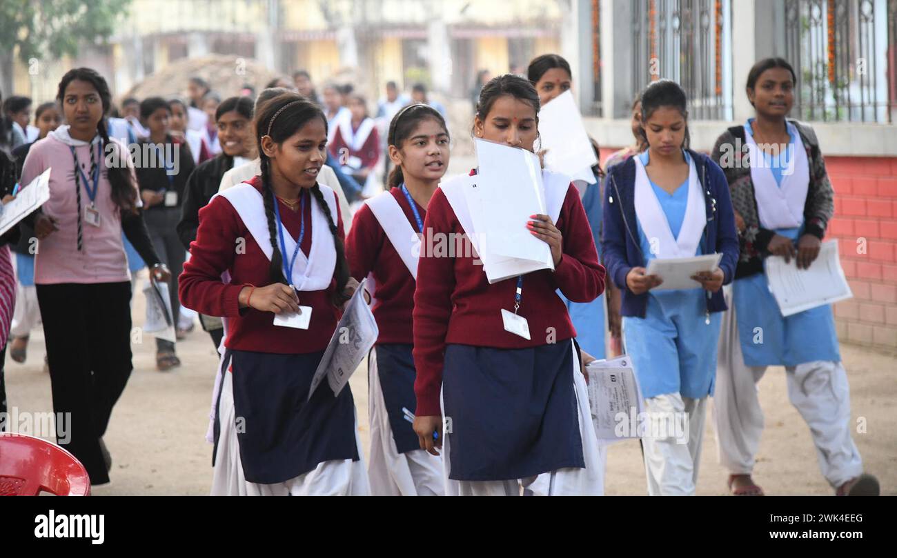 Patna, India. 18th Feb, 2024. PATNA, INDIA - FEBRUARY 17: Students ...