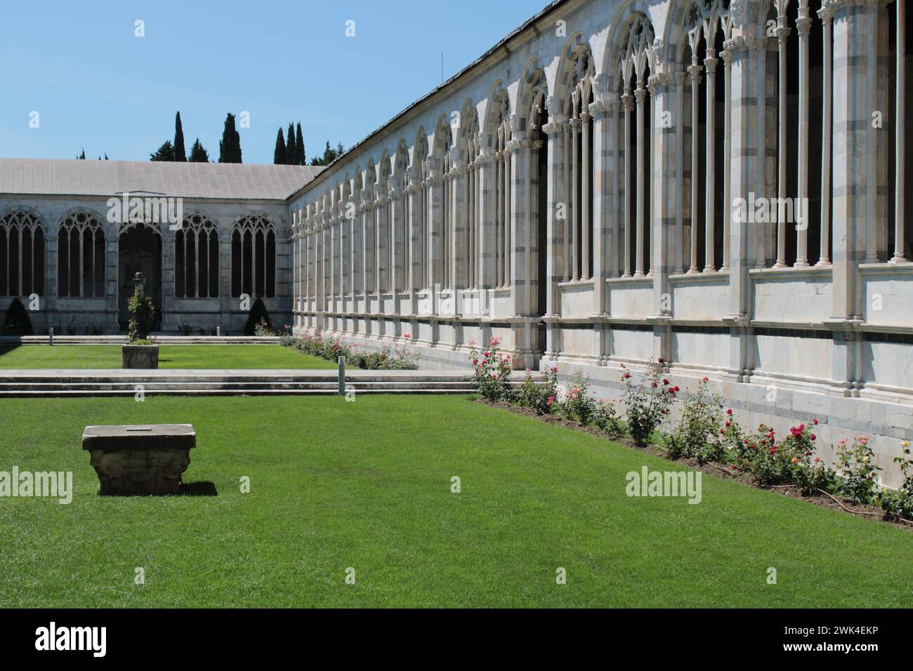 Campo Santo inner court, Pisa Stock Photo - Alamy