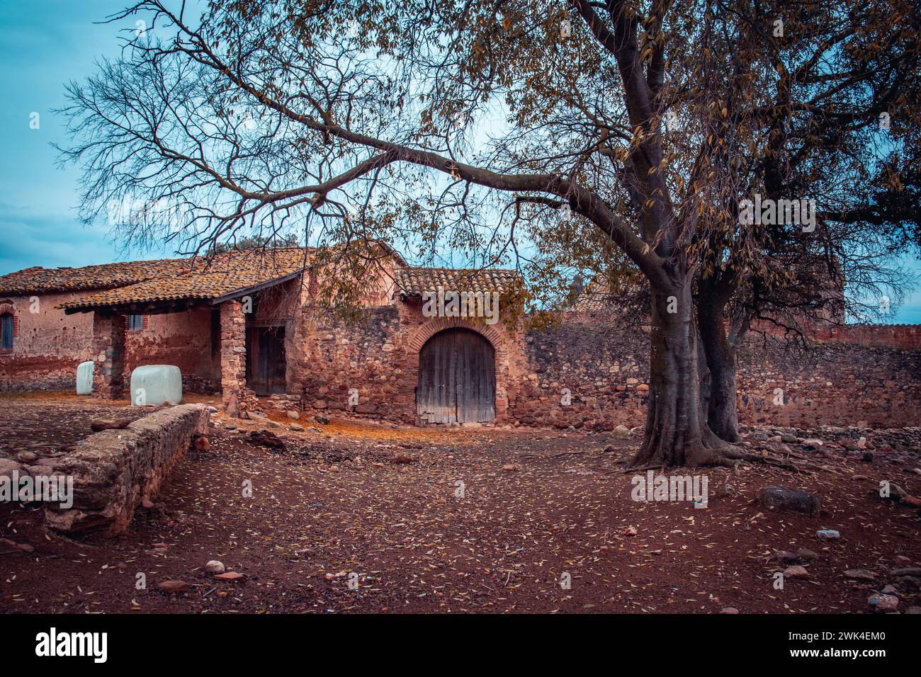 Farming house in the countryside of a small village in Catalonia ...