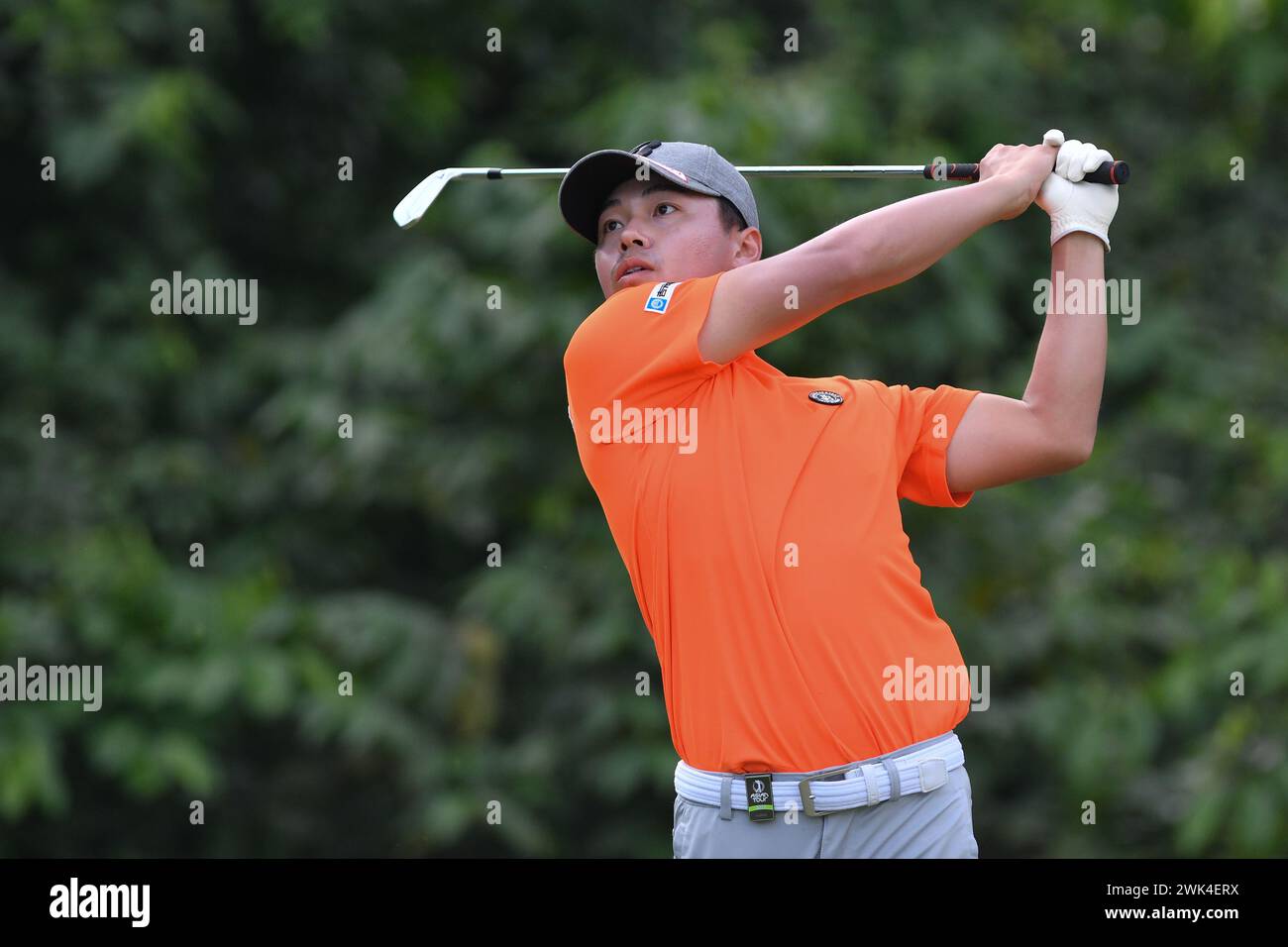 SERDANG - FEB 18: Naoki Sekito of Japan shot his tee at the 2nd tee box during final round 0f ...