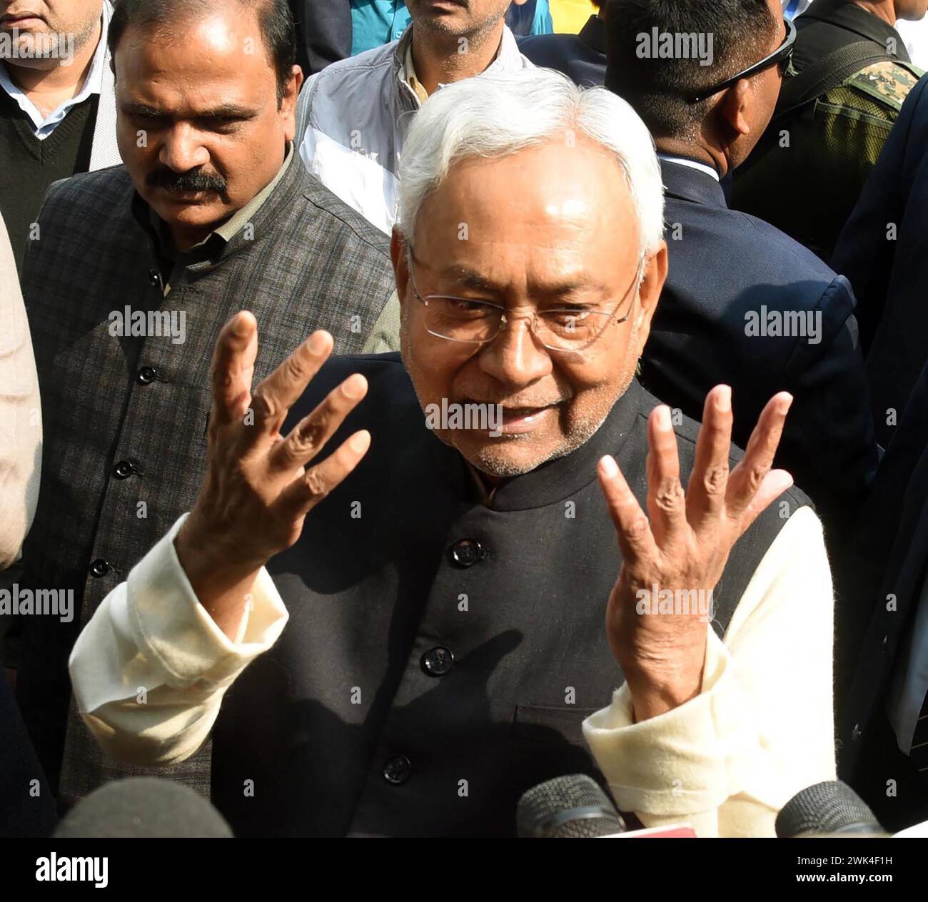 Patna, India. 18th Feb, 2024. PATNA, INDIA - FEBRUARY 17: Bihar Chief ...