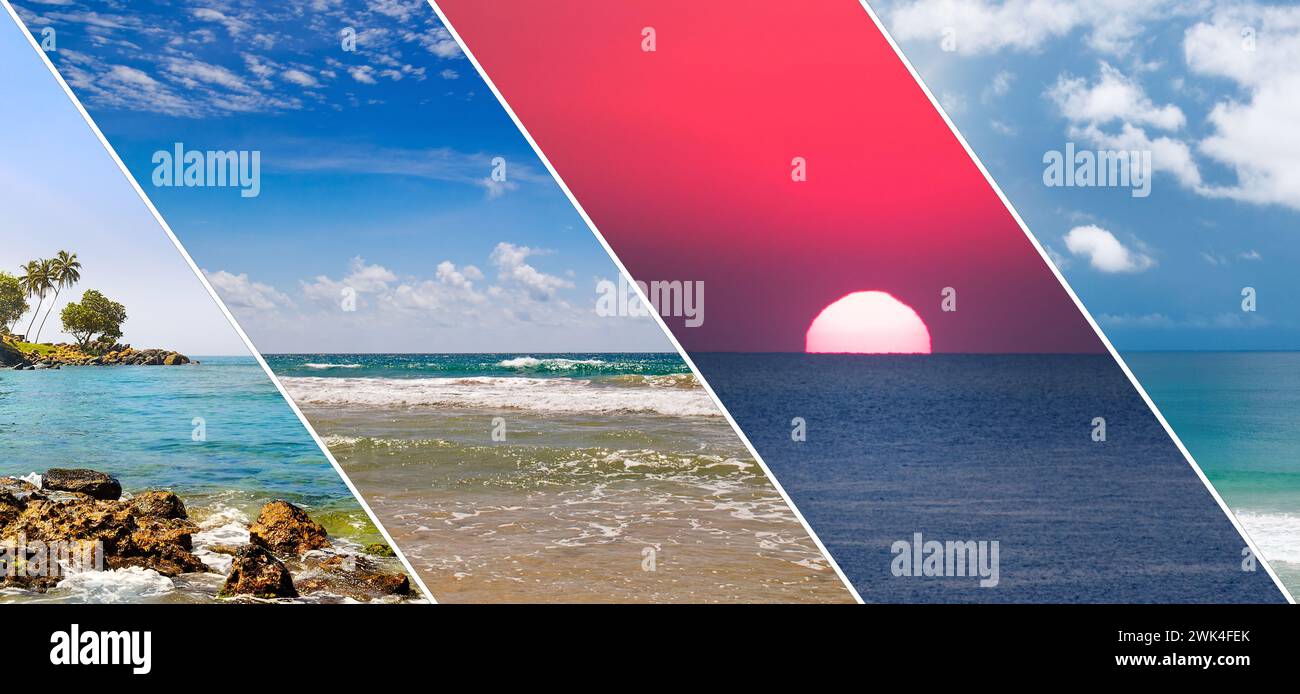 Tropical travel destinations collage hi-res stock photography and ...