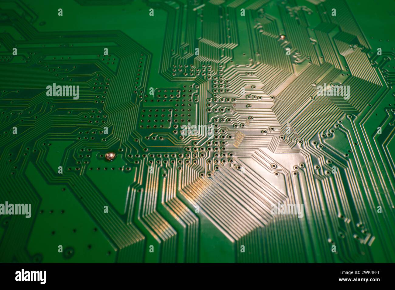 Circuit board. Technological electronic plate with roads and other ...