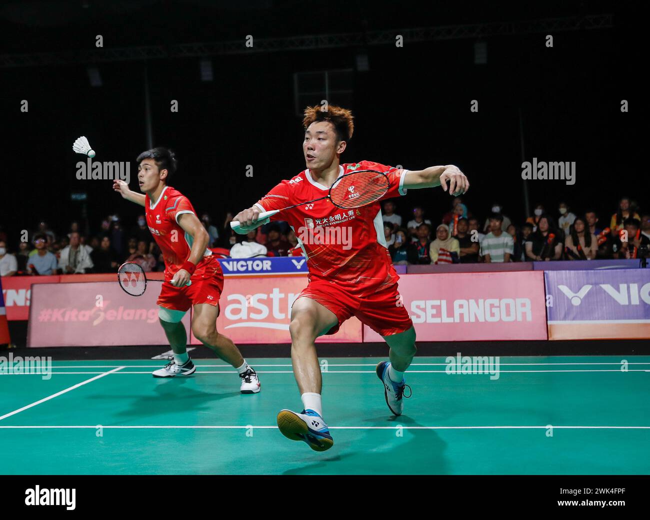 Kuala Lumpur, Malaysia. 18th Feb, 2024. Xie Hao Nan (L) and Zeng Wei ...