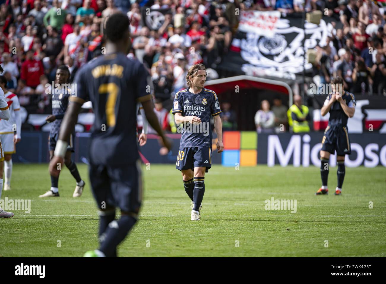 Madrid, Spain. 18th Feb, 2024. Luka Modric of Real Madrid seen during the La Liga EA Sports 2023 ...