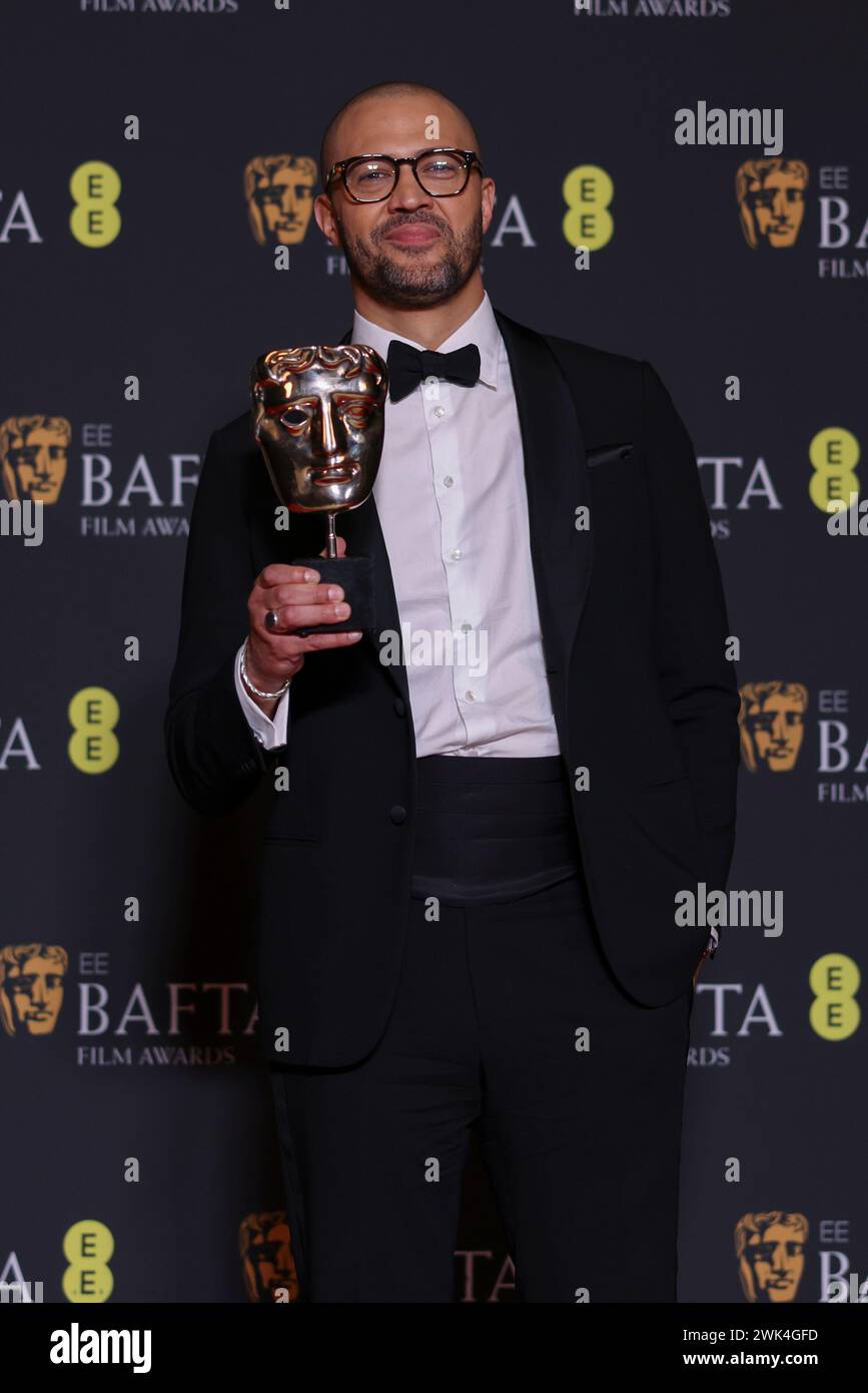 Cord Jefferson, winner of the adapted screenplay award for 'American ...