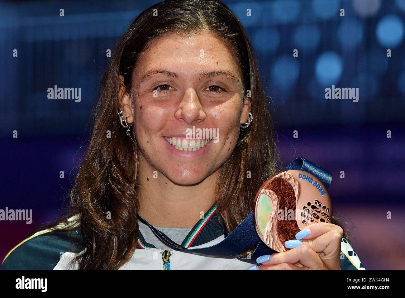 Doha, Qat. 18th Feb, 2024. Sara Franceschi (ITA) wins bronze medal in ...