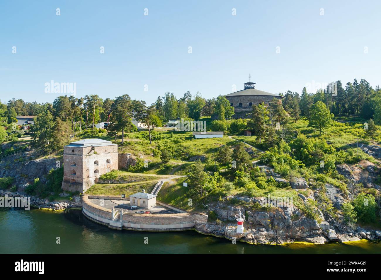 Fredriksborg fortification in the Archipelago of Stockholm Sweden on a ...