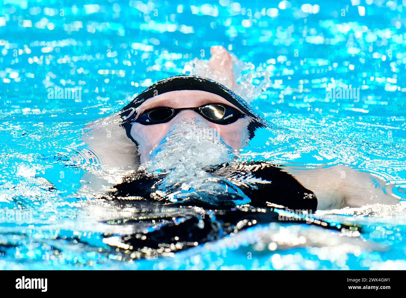Ingrid Wilm of Team Canada swims in the Women's 4x100m Medley Relay ...